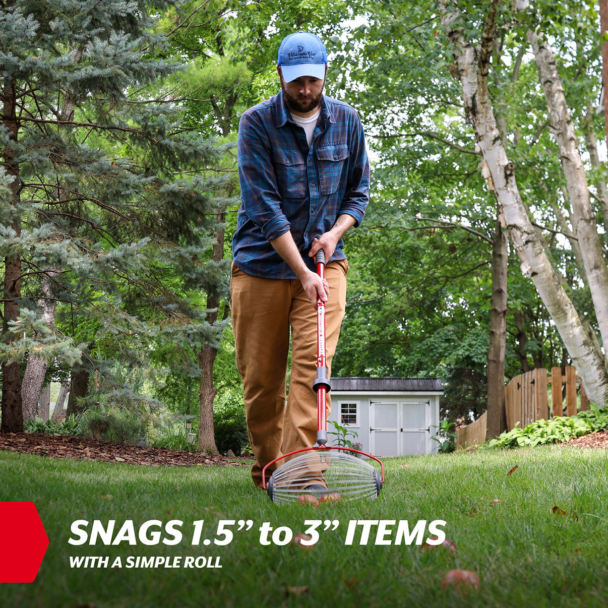 Garden Weasel Large Nut Gatherer, Picks up Walnuts, Small Fruits, Sweet ...